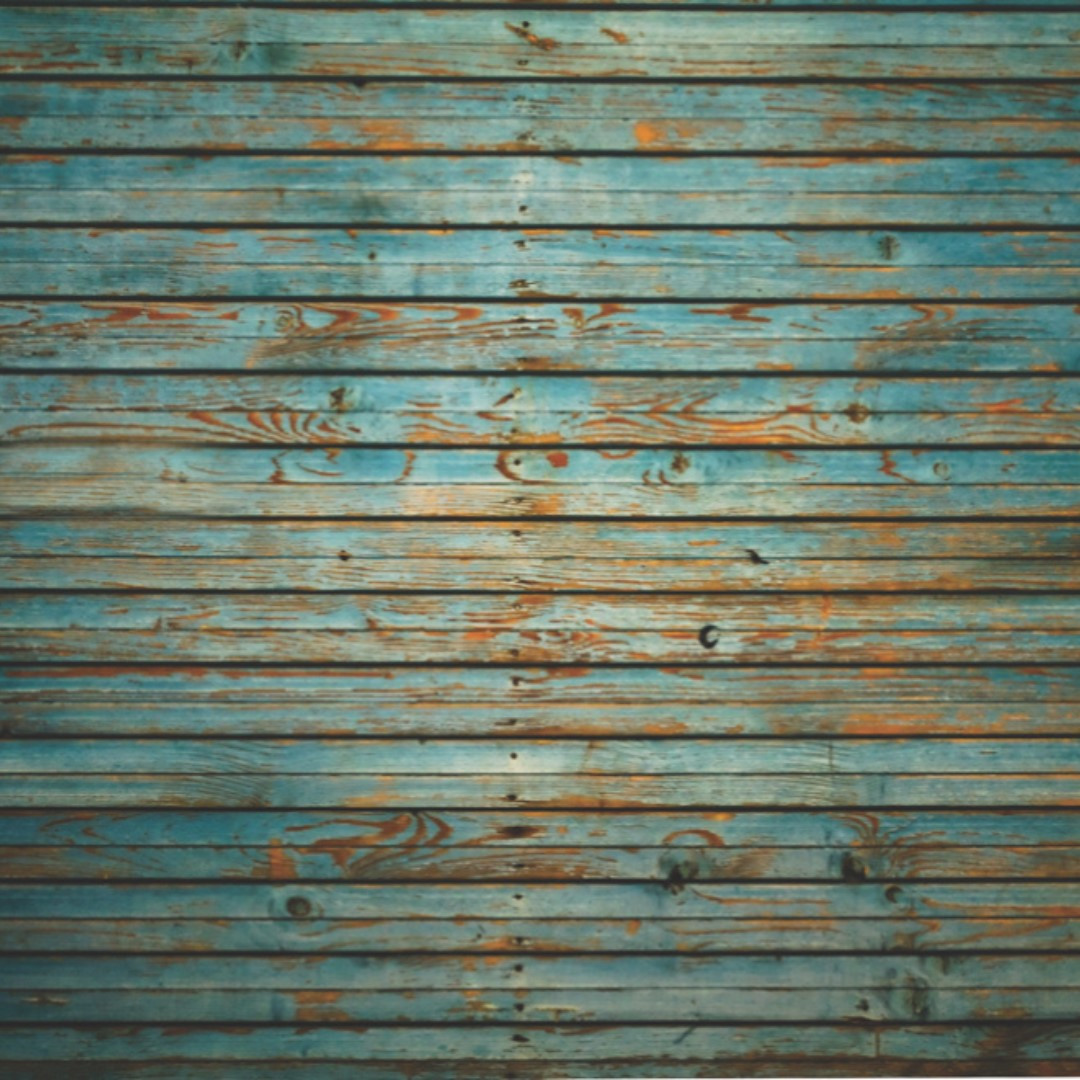 Origin Murals Rustic Wood Effect Mural Blue - Medium (300cm x 240cm)